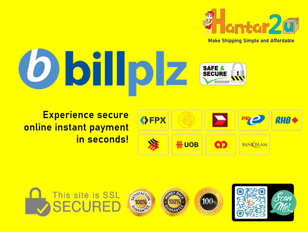 Hantar2u is secure with Billplz online payment gateway now!